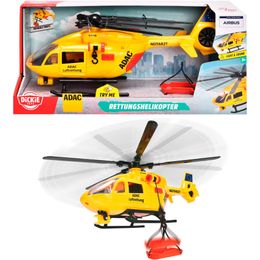 Spielzeug-Hubschrauber DICKIE TOYS "ADAC Rettungshelikopter", gelb, Spielzeugfahrzeuge, KinderT:36cm, Kunststoff, Spielzeug-Hubschrauber, mit Licht und Sound, T:36cm