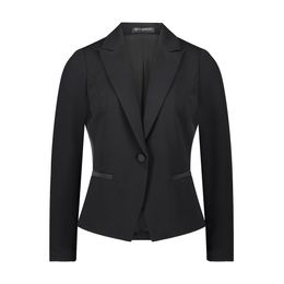 Kurzblazer Betty Barclay "Kurzblazer langarm", Damen, Gr. 44, schwarz, Obermaterial: 96% Polyester PES. 4% Elasthan EL., Blazer Kurzblazer