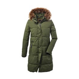 G.I.G.A. by Killtec Steppmantel "GW 18 WMN QLTD PRK", Damen, Gr. 38, olivgr&uuml;n, Oberstoff: 88% Polyester, 12% Baumwolle, Futter: 100% Polyester, Wattierung: 100% Polyester, G.I.G.A. DX BY KILLTEC, M&auml;ntel Steppmantel, wasserabweisend, abnehmbares Kunstfell