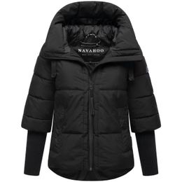 Steppjacke Navahoo "Steppjacke Lotusherz XIV", Damen, Gr. XL, schwarz, Obermaterial: 100% Polyester PES. Obermaterial: Futter: 100% Polyester PES. 100% Polyester PES., Jacken Steppjacke