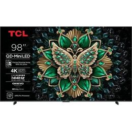 TCL 98Q6C Mini-LED, QLED-Fernseher 247.7 cm (98 Zoll), schwarz, UltraHD/4K, Google TV, Triple Tuner, 144Hz Panel