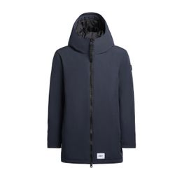 Parka Khujo "Kurzmantel Nedd", Herren, Gr. S, blau (port blau), Obermaterial: 85% Polyester PES. 15% Baumwolle CO. Obermaterial: Futter: 100% Polyester PES. 100% Polyester PES., Jacken Parka