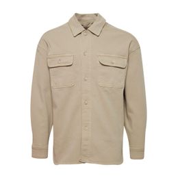 Jeanshemd Casual Friday "Jeanshemd CF0083", Herren, Gr. XXL, N-Gr, beige (chateau gray), Obermaterial: 98% Baumwolle CO. 2% Elasthan EL., Hemden Jeanshemd
