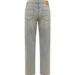 Straight-Jeans Mustang "Herren Style Jeff Relaxed Straight", Herren, Gr. 31, L&auml;nge 34, 330 mittelblau, Denim/Jeans, 100% Baumwolle, unifarben, straight fit, Jeans Straight-Jeans