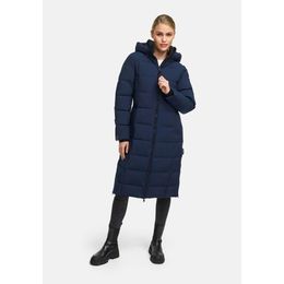 Winterjacke Marikoo "Marikoo Lanitaa Damen Winter Steppmantel Parka N079", Damen, Gr. L, blau (navy), Obermaterial: 100% Polyester PES., Jacken Winterjacke