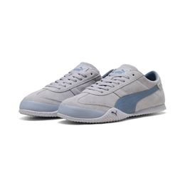 Sneaker Puma "BELLA UT CLASSIC", Damen, Gr. 38,5, vibrant silber, gray sky, Leder, mehrfarbig, Schuhe Sneaker, aus Leder, mit Synthetik-Innenmaterial, mit Schn&uuml;rverschluss