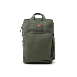 Levi's Schultertasche LEVI'S "Rucksack LEVI'S L-PACK LARGE RECYCLED", Damen, Gr. B/H/T: 29cm x 45cm x 20cm 0, gr&uuml;n (olivgr&uuml;n), Obermaterial: 100% Polyester PES., Taschen Schultertasche