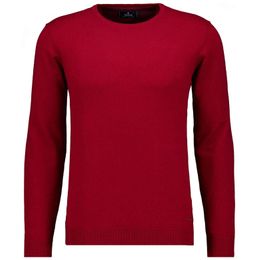Rundhalspullover Ragman, Herren, Gr. 54, rot, Strick, 95% Baumwolle 5% Cashmere, Rundhals, Pullover Rundhalspullover