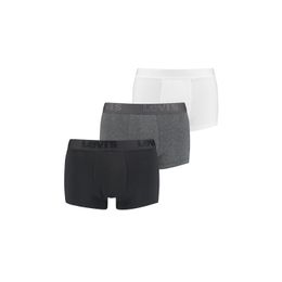 Levi's Boxershorts LEVI'S "Boxershort 3er Pack", Herren, Gr. S, schwarz (schwarz, grau), Obermaterial: 95% Baumwolle CO. 5% Elasthan EL., Unterhosen Boxershorts