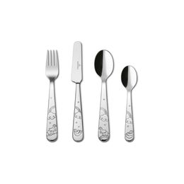 Villeroy & Boch Kinderbesteck VILLEROY & BOCH "Kinderbesteck Walk like an Elephant 4er Set silber", silber, 4 tlg., Essbesteck-Sets, Kinderbesteck