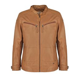 Lederjacke Maze "Lederjacke 42021313", Damen, Gr. 56, braun (cognac), Obermaterial: 100% Lammnappaleder LANA., Jacken Lederjacke