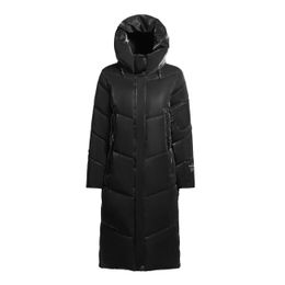 Wintermantel Khujo "Wintermantel Pulset Shiny", Damen, Gr. XXL, schwarz, Obermaterial: 100% Polyester PES. Obermaterial: Futter: 100% Nylon NY. 100% Polyester PES., M&auml;ntel Wintermantel