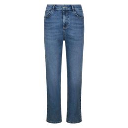 Stretch-Jeans GOLDNER "Kurzgr&ouml;&szlig;e Gerade Hose CARLA in Hellblau", Damen, Gr. 20, K-Gr, blau (hellblau), Obermaterial: 70% Baumwolle CO. 26% Polyester PES. 4% Elasthan EL., Jeans Stretch-Jeans