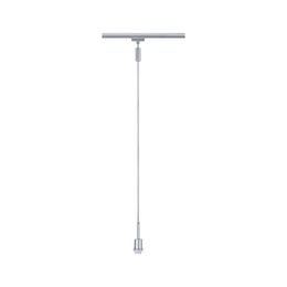 Paulmann Schienensystem-Leuchten "URail Pendel DecoSystems Basic E14 max. 20W dimmbar 230V", grau (chromfarben), 1, &Oslash; 4,4cm H: 132cm, 1 Stk., Leuchten, Einzelspot, dimmbar, Schienensystem-Leuchten