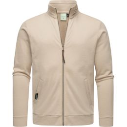Kapuzensweatjacke Ragwear "Sweatjacke Miet", Herren, Gr. XL, beige (sand), Obermaterial: 55% Baumwolle CO. 45% Polyester PES., Sweatjacken Kapuzensweatjacke