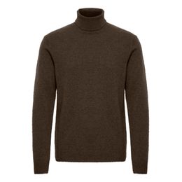 Rollkragenpullover Casual Friday "Strickrollkragenpull CFKarl", Herren, Gr. XL, braun (demitasse melange), Obermaterial: 80% Wolle WO. 20% Polyamid PA., Pullover Rollkragenpullover