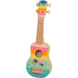 Spiel-Gitarre Eichhorn "Peppa Pig Holz Ukulele 43cm", bunt, Spielzeug-Musikinstrumente, KinderL:43cm, Holz, Spiel-Gitarre, L:43cm