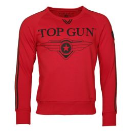 Sweatshirt Top Gun "Sweatshirt Streak TG20191013", Herren, Gr. XL, rot, Obermaterial: 100% Baumwolle CO., Sweatshirts Sweatshirt