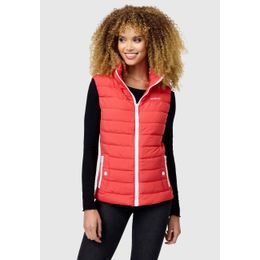 Steppweste Marikoo "Marikoo Reimii Damen Stepp Weste B995", Damen, Gr. XL, rot (coral rot), Obermaterial: 100% Polyester PES., Westen Steppweste