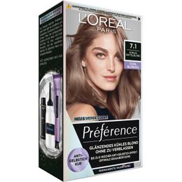 L'Or&eacute;al Haarfarbe L'OR&Eacute;AL PARIS, beige (7.1 k&uuml;hles mittelblond), Colorationen, Damen, Haarfarbe, mit pflegender Formel