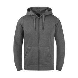 !Solid Kapuzensweatjacke SOLID "Kapuzensweatjacke SDBertiZip", Herren, Gr. L, grau (grau mel), Obermaterial: 70% Baumwolle CO. 30% Polyester PES., Sweatjacken Kapuzensweatjacke