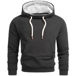 Kapuzenpullover Alessandro Salvarini "Alessandro Salvarini Herren Hoodie AS291", Herren, Gr. XXL, schwarz, Obermaterial: 65% Baumwolle CO. 35% Polyester PES., Sweatshirts Kapuzenpullover