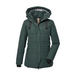 G.I.G.A. by Killtec Steppjacke "GW 25 WMN QLTD JCKT", Damen, Gr. 38, gr&uuml;n, Obermaterial: 88% Polyester, 12% Baumwolle;Futter: 100% Polyester;F&uuml;llung: 100% Polyester, G.I.G.A. DX BY KILLTEC, Jacken Steppjacke, Taillierte Winterjacke, wasserabweisend, winddicht, abnehmbare Kapuze