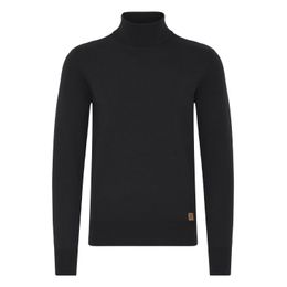Rollkragenpullover Blend "Rollkragenpullover BHFibes", Herren, Gr. L, schwarz, Obermaterial: 70% Baumwolle CO recyc.. 30% Polyester Pol. recyc.., Pullover Rollkragenpullover