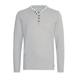 !Solid Longsleeve SOLID "Longsleeve SDBelagos", Herren, Gr. M, braun (monument), Obermaterial: 100% Baumwolle CO., Shirts Longsleeve