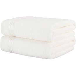 Saunatuch HAMMETEX "Hammetex 2er Set extra gro&szlig;e Saunat&uuml;cher", beige (creme), B:80cm L:200cm, Frottier, Baumwolle, Handt&uuml;cher, Saunatuch, 100% Baumwolle &ndash; Weich & Saugf&auml;hig &ndash; Luxuri&ouml;se Gro&szlig;e Spa-Badet&uuml;cher