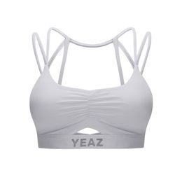 Sporttop YEAZ "Top HORIZON", Damen, Gr. XL, wei&szlig;, Obermaterial: 78% Polyester PES. 22% Elasthan EL., Tops Sporttop