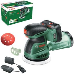 Bosch Home and Garden Akku-Exzenterschleifer BOSCH HOME & GARDEN "&raquo;UniversalOrbit 18V-20&laquo;", transparent (wei&szlig;, neutral), Schleifmaschinen, Akku-Exzenterschleifer, Inkl. 1x Akku 2,0 Ah und Ladeger&auml;t