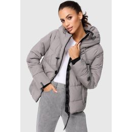 Winterjacke Marikoo "Marikoo Shimoaa XVI Damen Winter Steppjacke B977", Damen, Gr. S, grau, Obermaterial: 100% Polyester PES., Jacken Winterjacke
