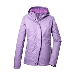 Outdoorjacke Killtec "KOS 68 WMN JCKT", Damen, Gr. 46, lila (orchidee), Oberstoff: 100% Polyester (recycelt), Futter: 100% Polyester, Jacken Outdoorjacke, Wasserdichte, atmungsaktive Jacke mit fluorfreier Impr&auml;gnierung