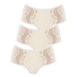 Taillenslip Nina von C. "3er Pack Damen Taillenslip Slipboutique", Damen, Gr. 38, beige (champagner), Obermaterial: 93% Baumwolle CO. 7% Elasthan EL., Unterhosen Taillenslip