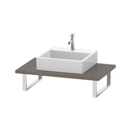 Duravit Konsole L-Cube 80-200x55cm, 1 AS, St&auml; 3cm, flan. Gr hgl (LC106C08989)