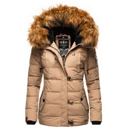 Winterjacke Navahoo "Winterjacke Zoja", Damen, Gr. S, grau (taupe grau), Obermaterial: 100% Polyester PES. Obermaterial: Futter: 100% Polyester PES. 100% Polyester PES., Jacken Winterjacke