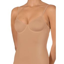 BH-Hemd Nina von C. "BH Hemdchen Secret Soft & Shape", Damen, Gr. 90, Cup B, beige (caramel), Obermaterial: 85% Polyamid PA. 15% Elasthan EL., BHs BH-Hemd