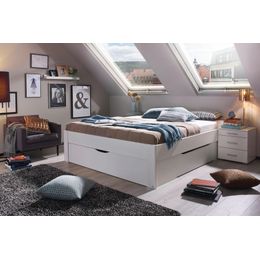 Bett Rauch "Scala", wei&szlig;, B:165cm H:60cm L:207cm, Betten, Bett, mit Schubk&auml;sten in 3 Varianten