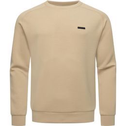 Sweater Ragwear "Sweatshirt Xaavi", Herren, Gr. XXL, beige (sand), Obermaterial: 47% Modal CMD. 47% Polyester PES. 6% Elasthan EL., Sweatshirts Sweater