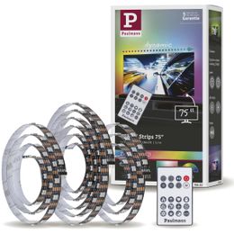 Paulmann LED-Streifen "USB LED Strip TV-Beleuchtung, Dynamic Rainbow RGB", schwarz, Dioden 186 Stk. Flammen 1 Stk., Gesamtl&auml;nge 3,1m, Lichterketten, LED-Streifen