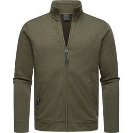 Kapuzensweatjacke Ragwear "Sweatjacke Miet", Herren, Gr. XXL, gr&uuml;n (schwarz olive), Obermaterial: 55% Baumwolle CO. 45% Polyester PES., Sweatjacken Kapuzensweatjacke