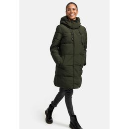 Winterjacke Marikoo "Marikoo Kaituu Damen Winter Steppjacke N008", Damen, Gr. XXL, gr&uuml;n (schwarz olive), Obermaterial: 100% Polyester PES., Jacken Winterjacke