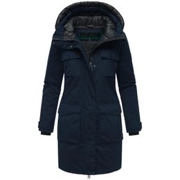 Winterjacke Navahoo "Winterjacke Eissturm 14", Damen, Gr. 3XL, blau (navy), Obermaterial: 100% Polyester PES. Obermaterial: 100% Polyester PES. Futter: 100% Polyester PES. 100% Polyester PES., Jacken Winterjacke