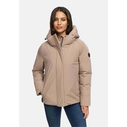 Winterjacke Marikoo "Marikoo Yeminaa Damen Herbst Winter Jacke N113", Damen, Gr. XXL, grau (taupe grau), Obermaterial: 100% Polyester PES., Jacken Winterjacke
