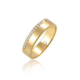 Verlobungsring Elli DIAMONDS "Ring Verlobungsring Diamant Wei&szlig; Brillantschliff (0.12ct) 585 Gelbgold" Gr. 52, gold, Fingerringe, Damen, 52, Gelbgold 585, Verlobungsring