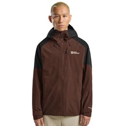 Funktionsjacke Jack Wolfskin "EAGLE PEAK 2L JKT M", Herren, Gr. M (50), hotchoc, Obermaterial: 100% Polyester. Futter: 100% Polyester, Jacken Funktionsjacke