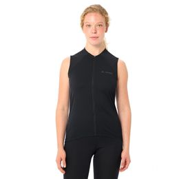 Radtrikot Vaude "WOMEN'S MATERA FZ TRICOT SL", Damen, Gr. 38, schwarz, Obermaterial: 100% Polyester, Trikots Radtrikot, f&uuml;r Radfahren, mit Frontrei&szlig;verschluss, schnelltrocknendes Material