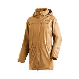 Funktionsmantel Maier Sports "Metor Coat W", Damen, Gr. 36, orange, 100% Polyester (recycelt), M&auml;ntel Funktionsmantel, Damen Mantel, Outdoormantel wind/wasserdicht, 4 ger&auml;umige Taschen