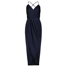 Abendkleid Vera Mont "Abendkleid mit Raffung", Damen, Gr. 40, EURO, blau (night sky), 100% Polyester PES., Kleider Abendkleid